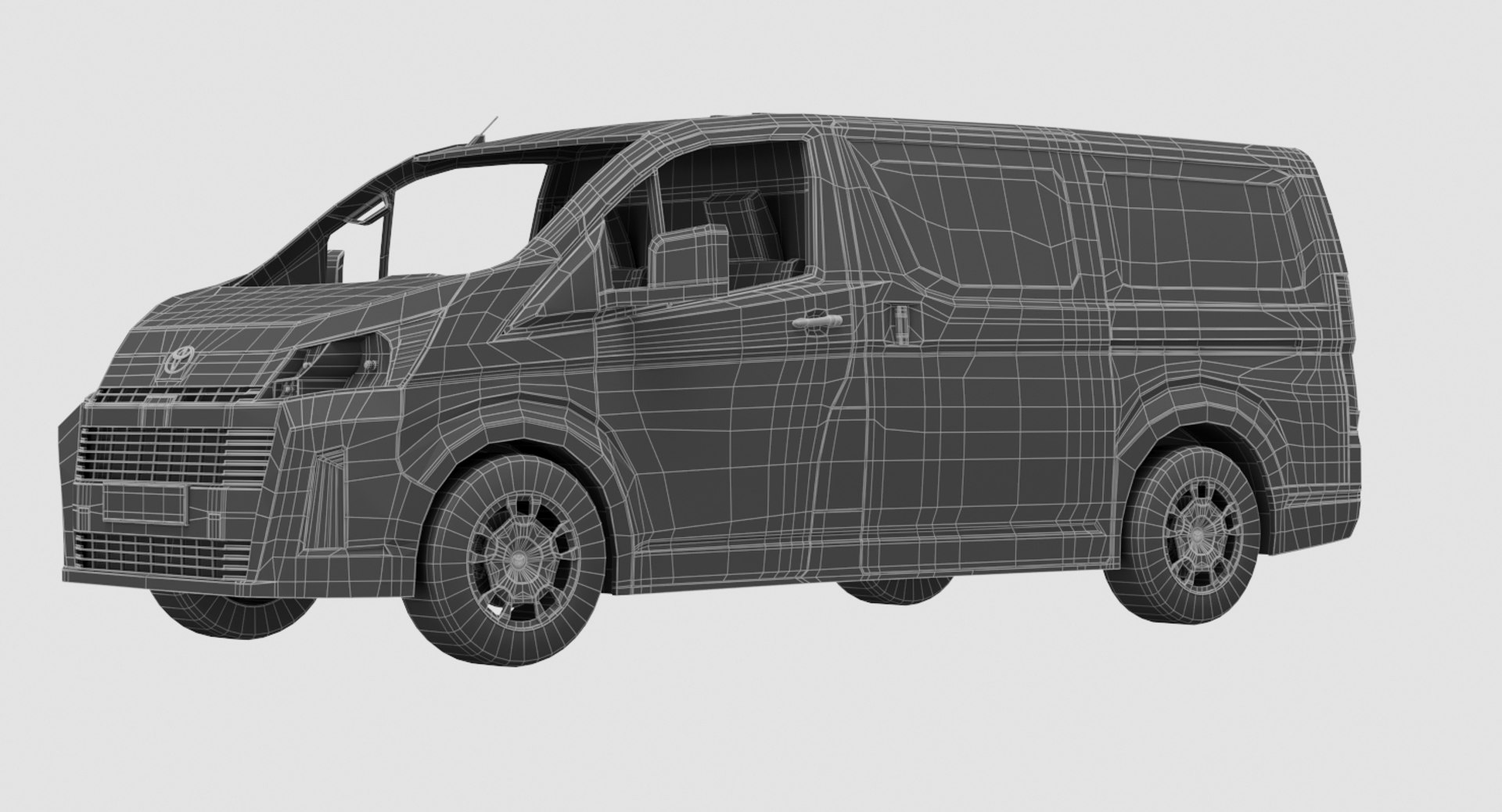 Toyota Hiace 2019-2020 3D Model - TurboSquid 1400365