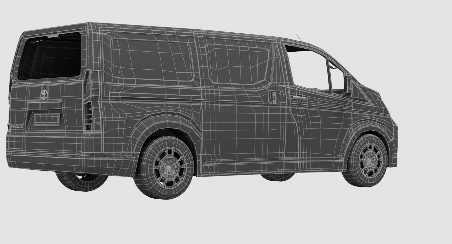 Toyota Hiace 2019-2020 3D Model - TurboSquid 1400365