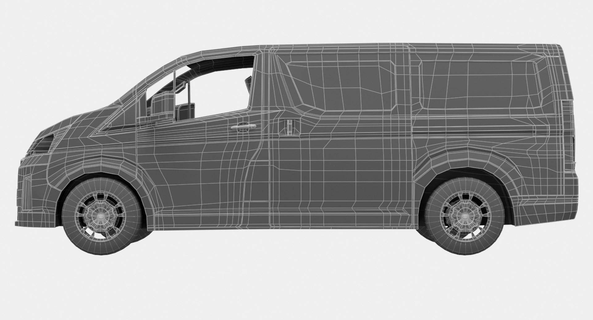 Toyota Hiace 2019-2020 3D Model - TurboSquid 1400365