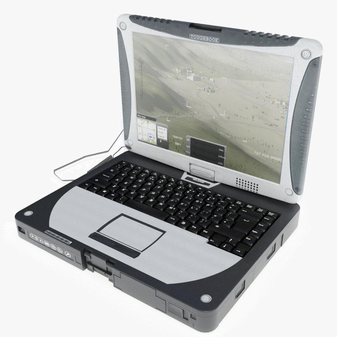 3d Laptop Panasonic Toughbook Model