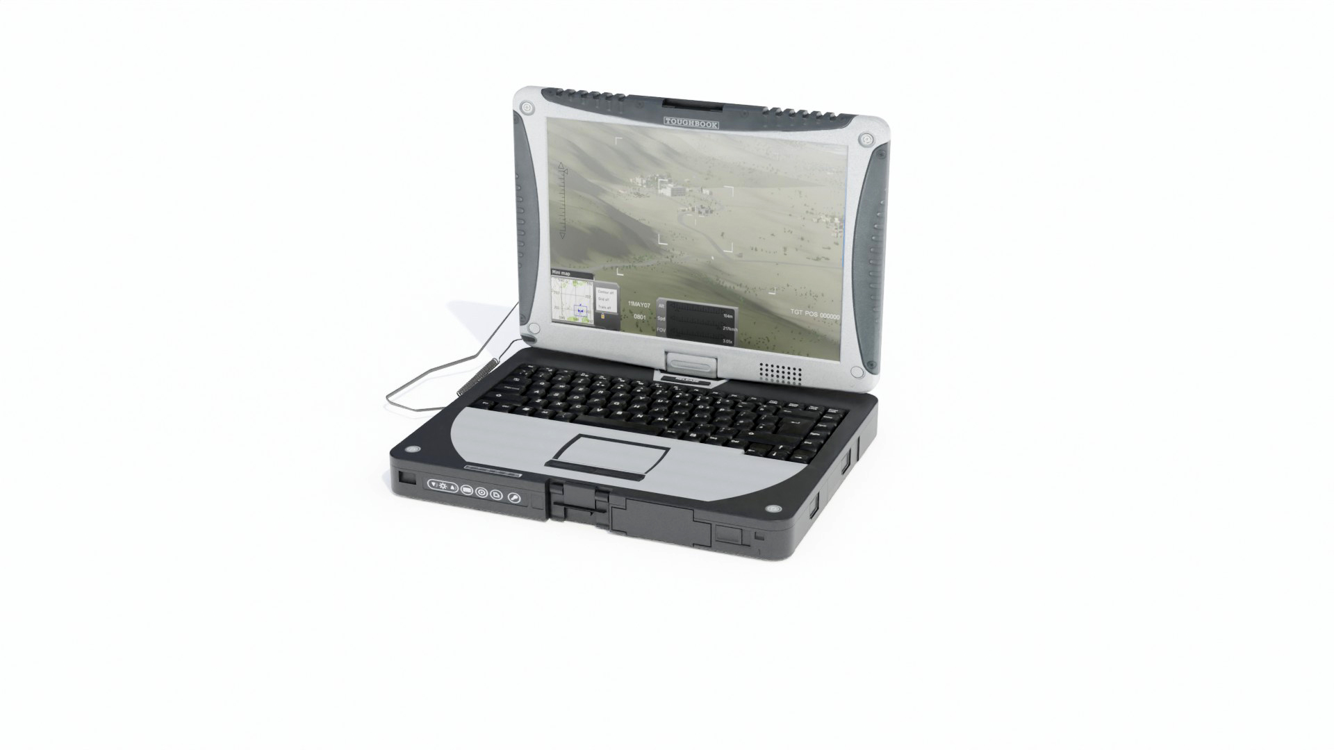 3d Laptop Panasonic Toughbook Model