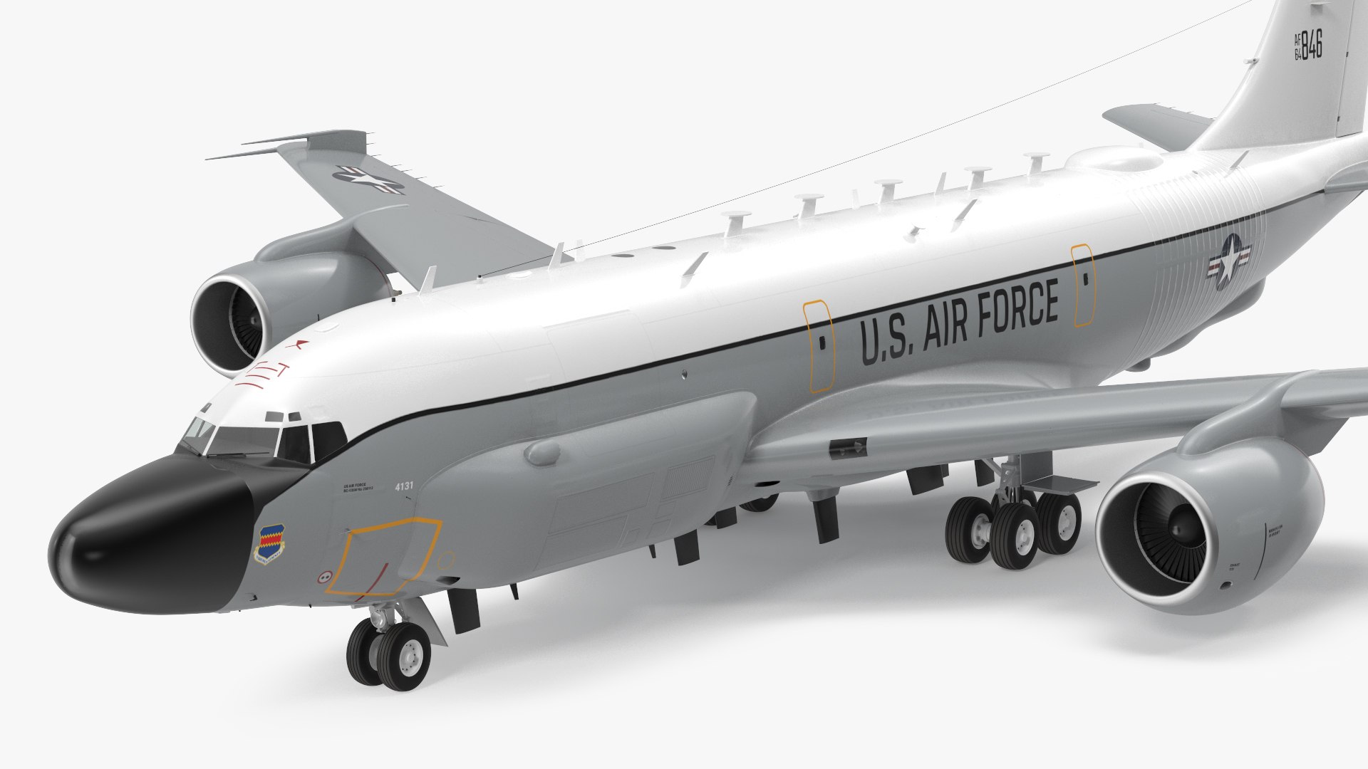 3D Boeing RC-135W Rivet Joint Rigged Model - TurboSquid 1792873