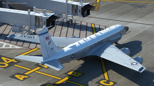 3D Boeing RC-135W Rivet Joint Rigged model - TurboSquid 1792873