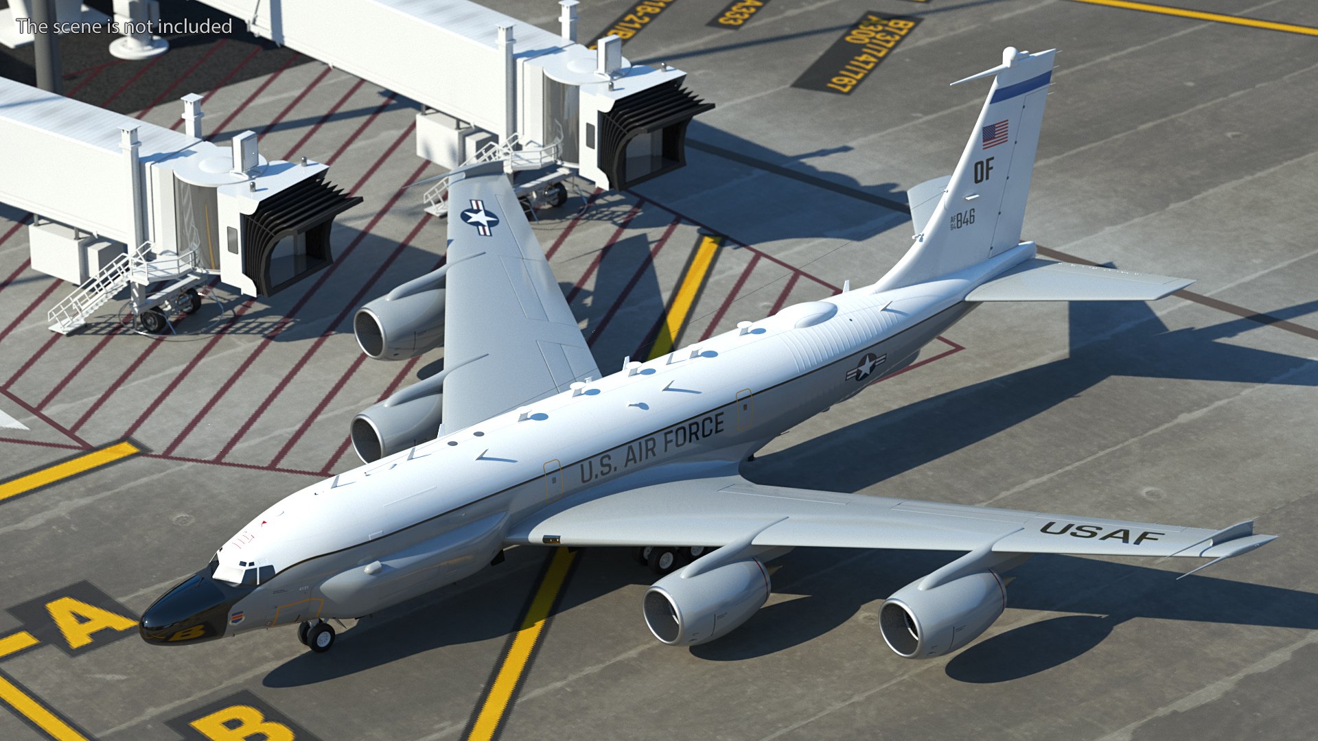 3D Boeing RC-135W Rivet Joint Rigged Model - TurboSquid 1792873
