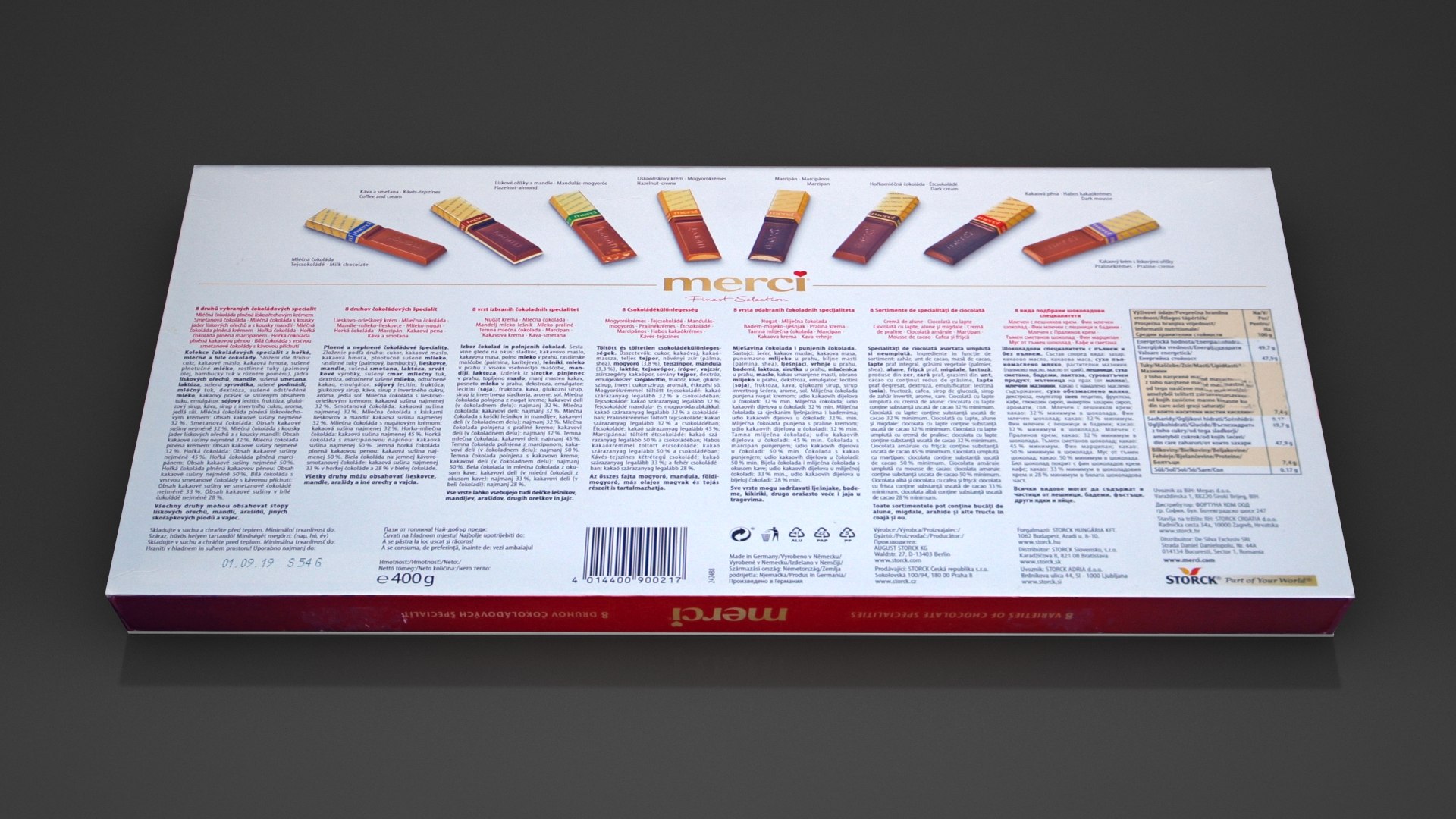 3D Merci Chocolates Model - TurboSquid 1392971