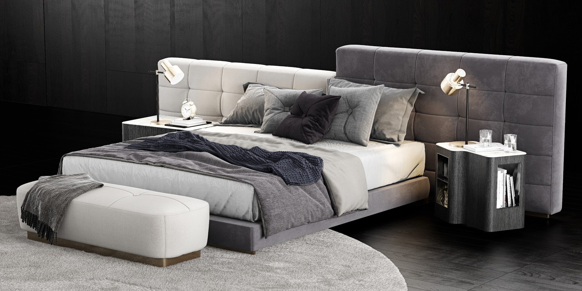 3D Minotti Lawrence Bed 3 - TurboSquid 1591068