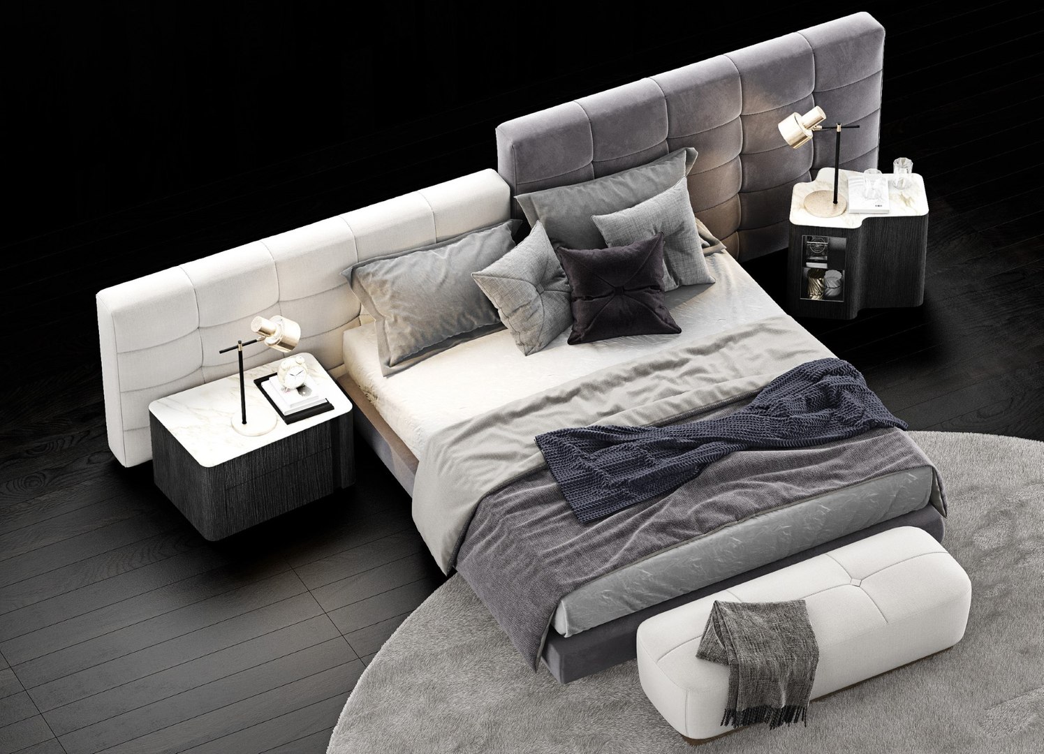3D Minotti Lawrence Bed 3 - TurboSquid 1591068