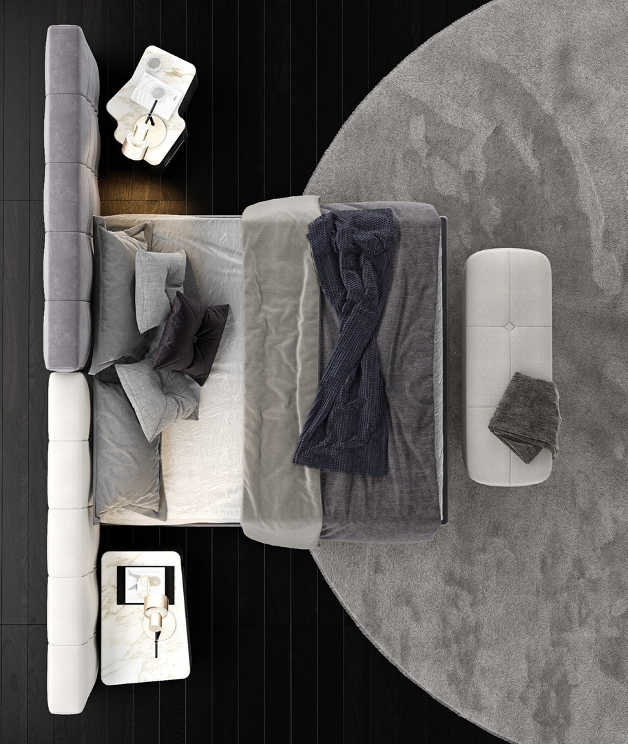 3D minotti lawrence bed 3 - TurboSquid 1591068