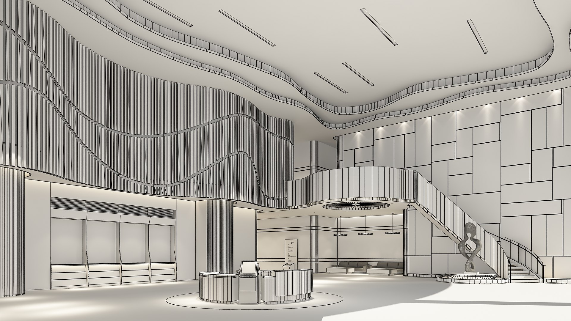 Office Lobby 08 3D Model - TurboSquid 2137278