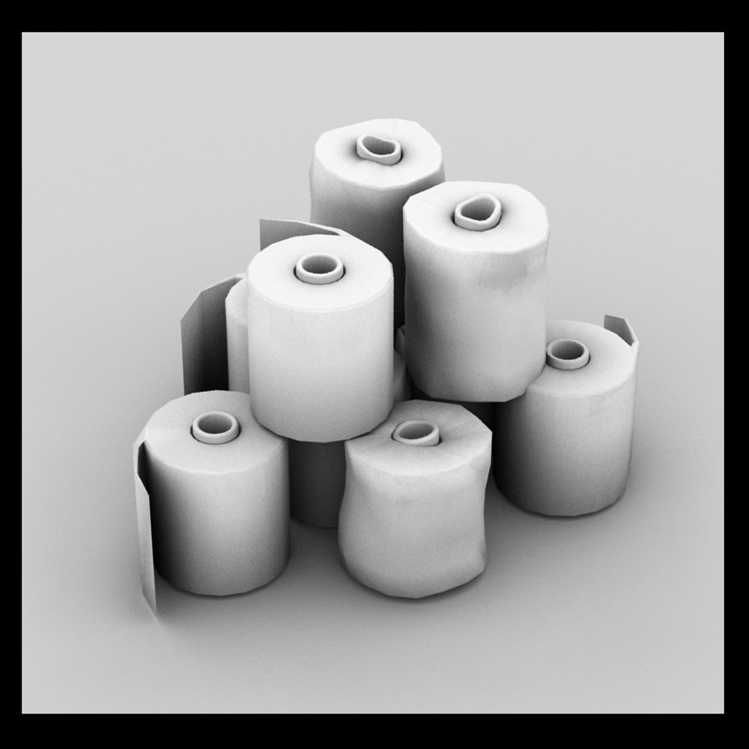 Toilet Paper 3d Model
