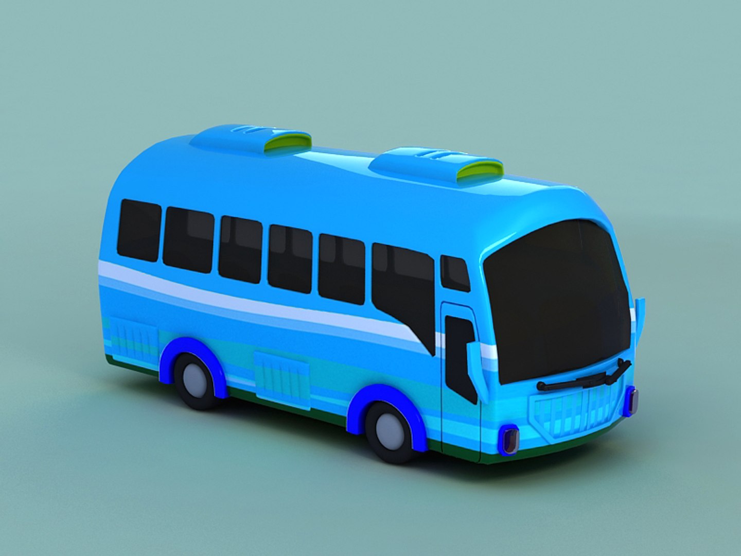 Cartoon school bus taxi model - TurboSquid 1560363