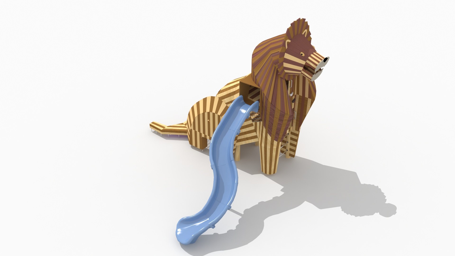 ANIMAL THEME LION WOOD PLAYGROUND 3D Model - TurboSquid 2115212