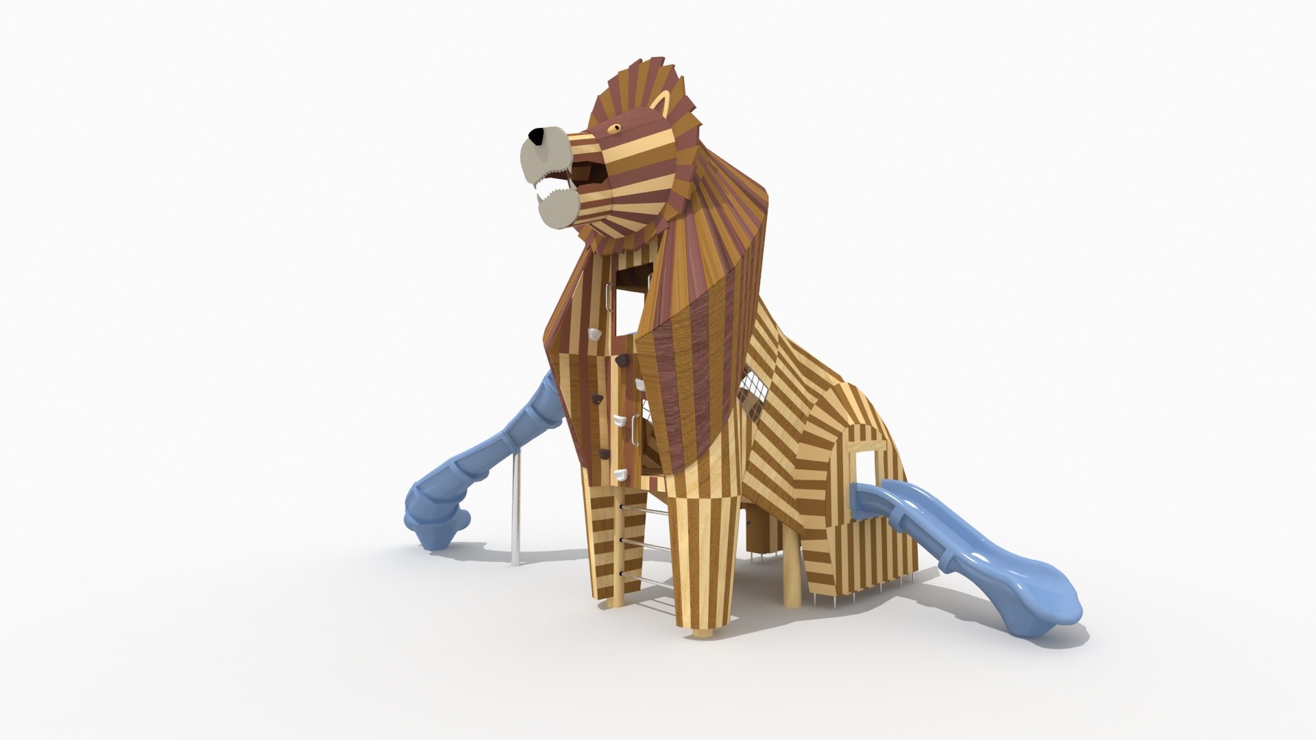 ANIMAL THEME LION WOOD PLAYGROUND 3D Model - TurboSquid 2115212