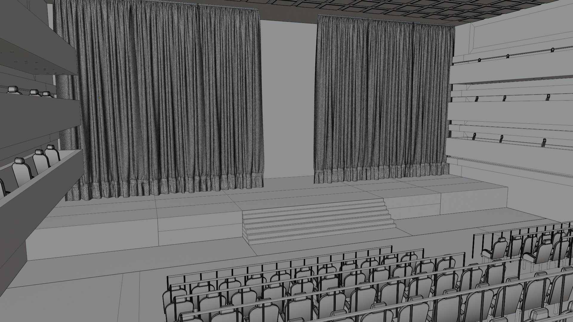 3D Model Theater Hall Interior - TurboSquid 2159625