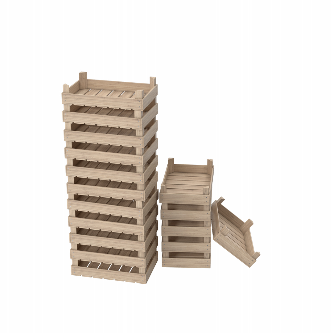 3D Wooden Crates Stack - TurboSquid 2122387