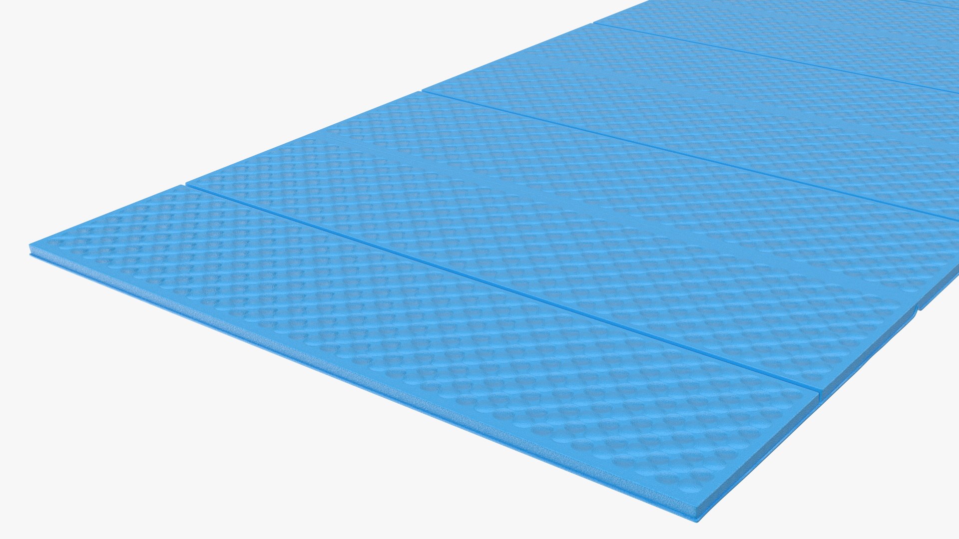 3D Folding Camping Mat Blue - TurboSquid 2368937