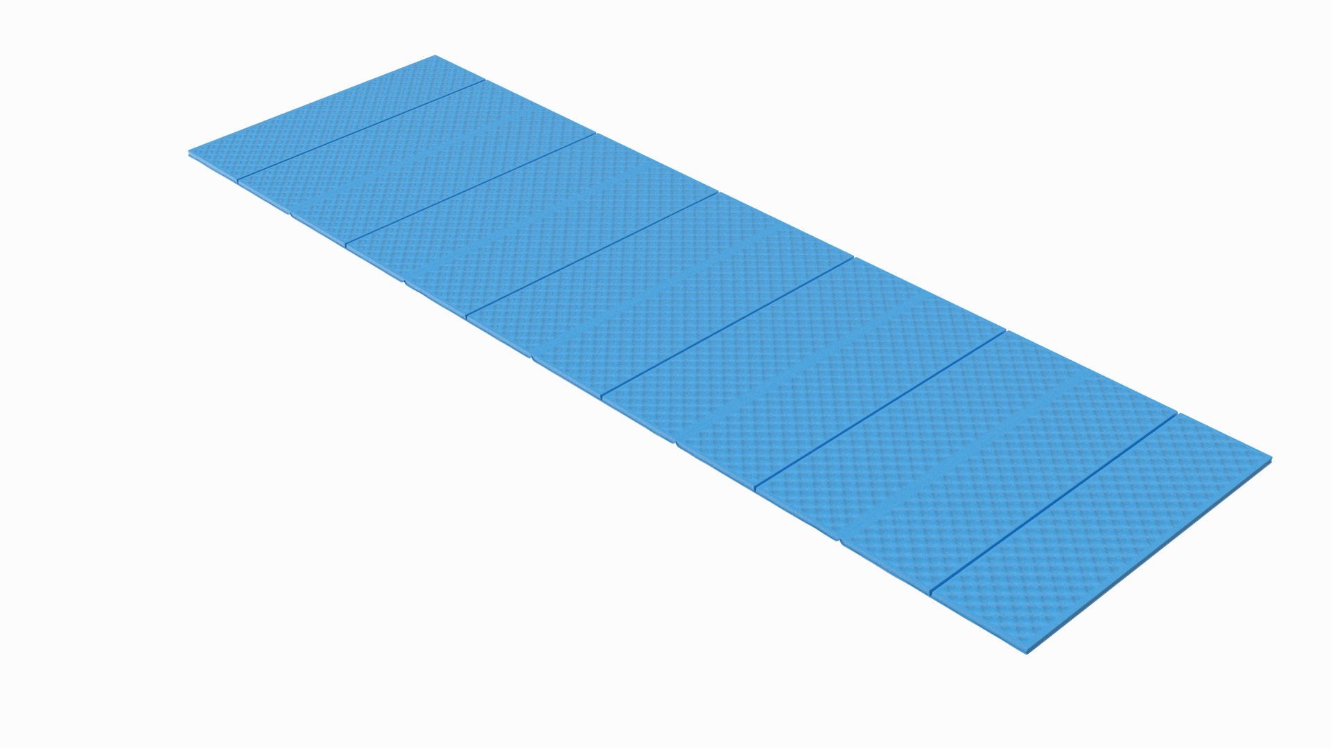 3D Folding Camping Mat Blue - TurboSquid 2368937