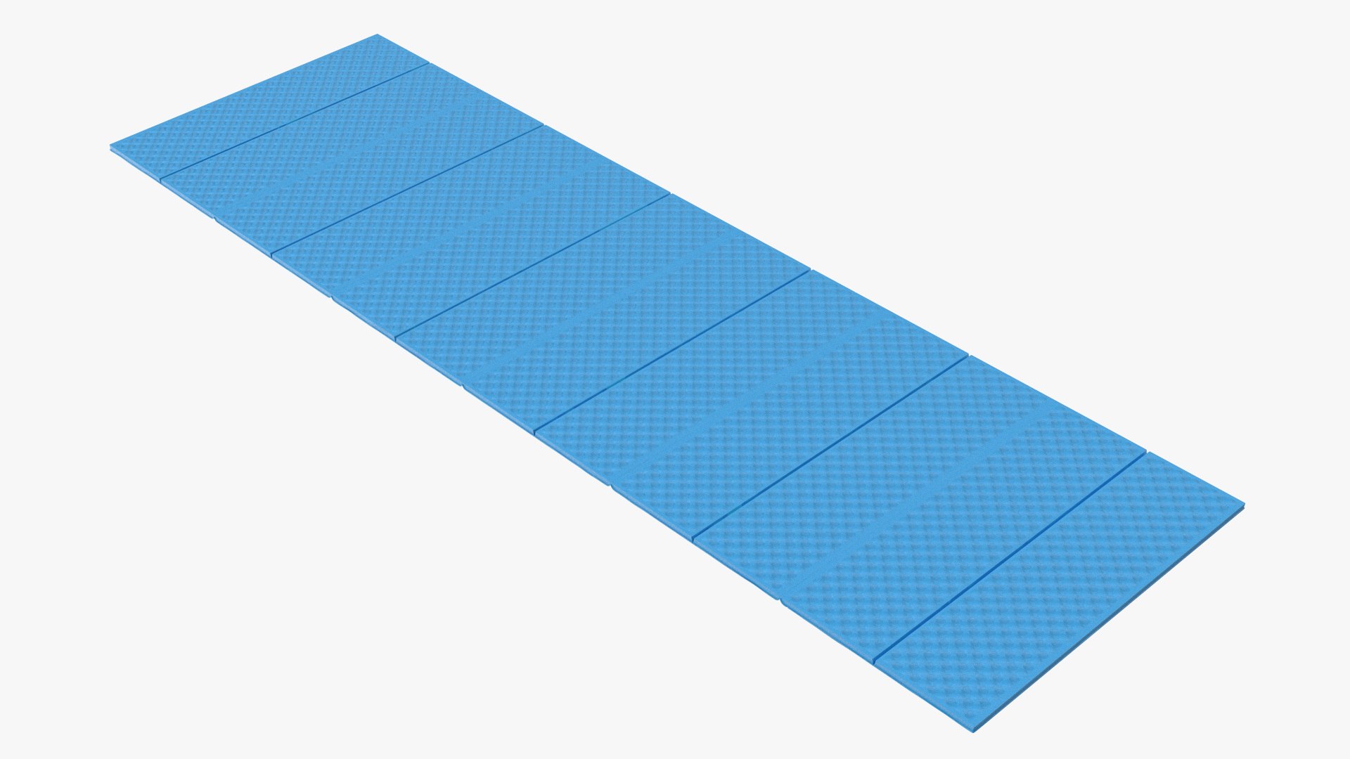 3D Folding Camping Mat Blue - TurboSquid 2368937