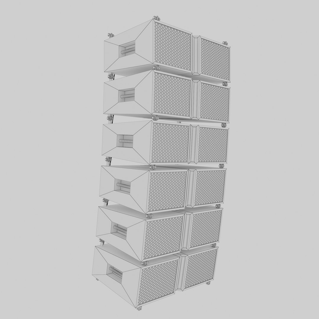 Line Array Speakers 3D Model - TurboSquid 1772333