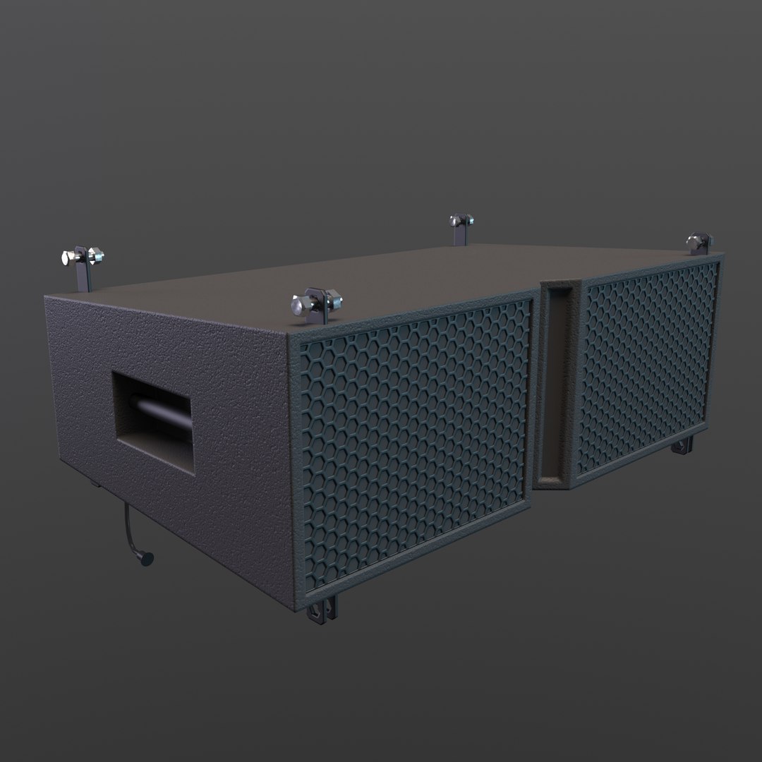Line Array Speakers 3D Model - TurboSquid 1772333