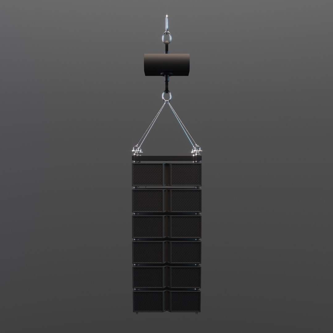 Line Array Speakers 3D Model - TurboSquid 1772333