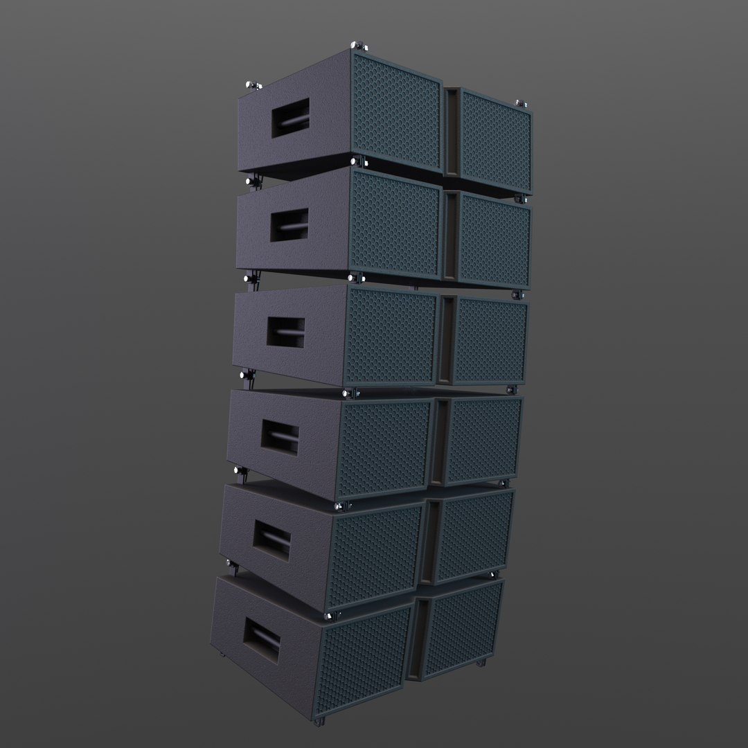 Line Array Speakers 3D Model - TurboSquid 1772333