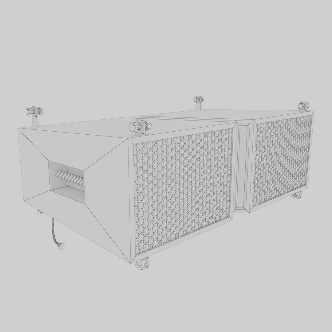 Line Array Speakers 3D Model - TurboSquid 1772333