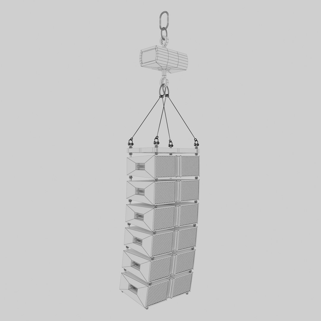 Line Array Speakers 3D Model - TurboSquid 1772333