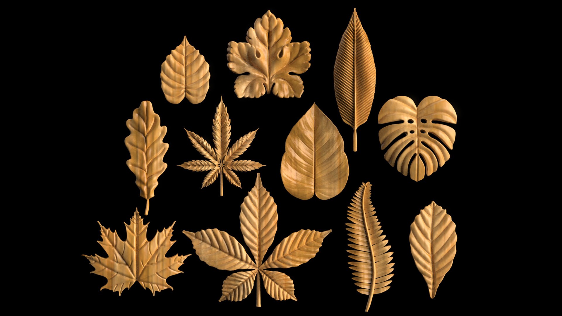 3D Model Leaves - TurboSquid 2262627
