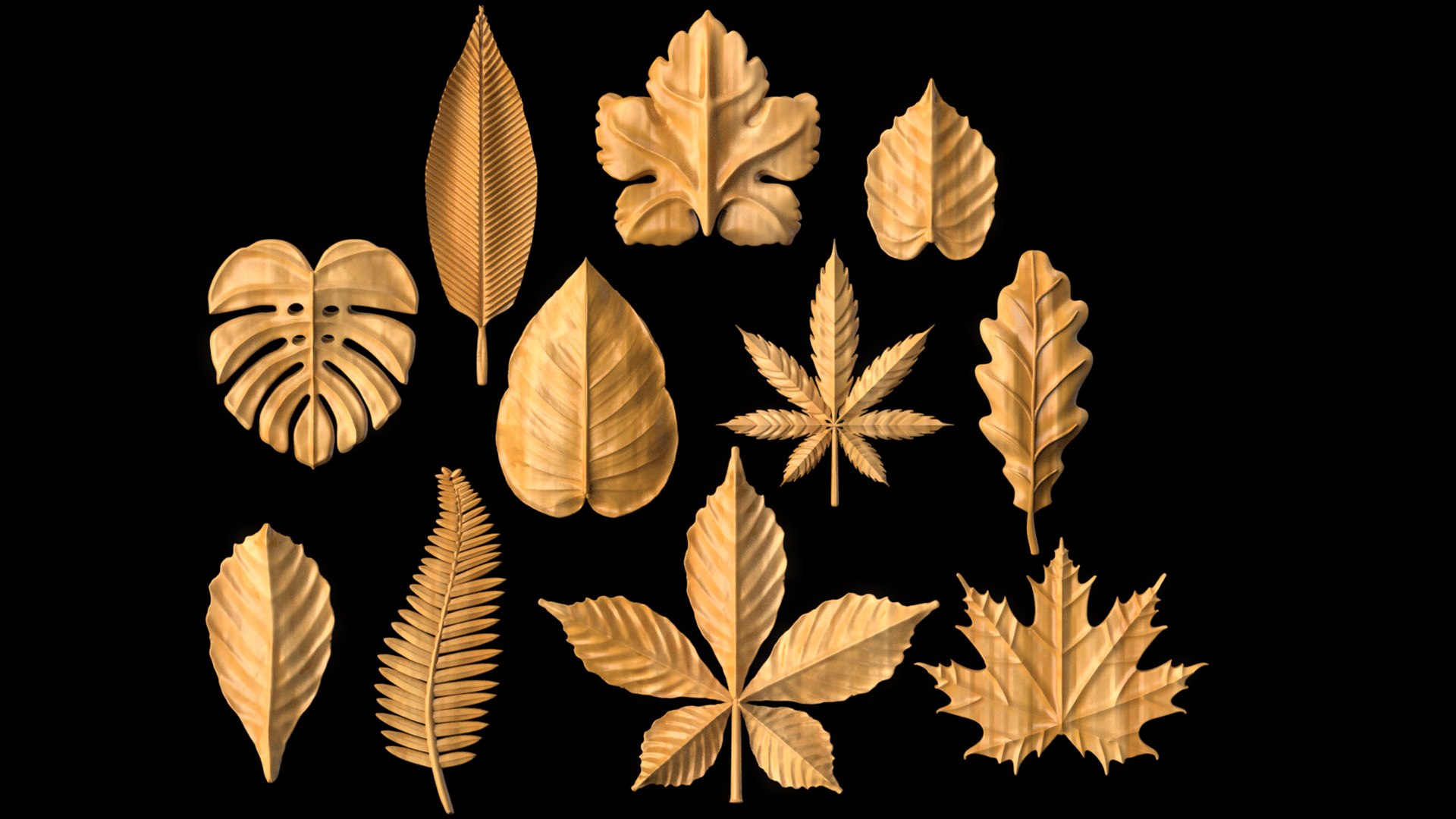 3D Model Leaves - TurboSquid 2262627