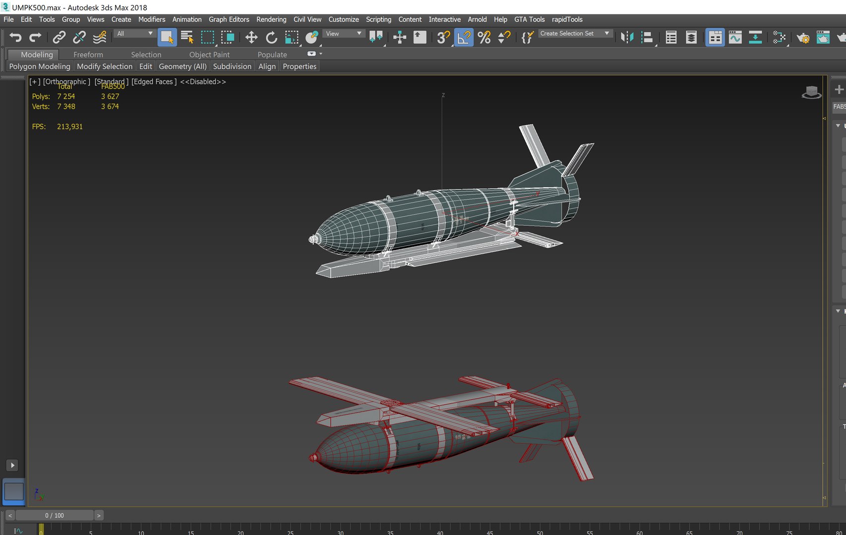 3D UMPK FAB-500 Guided Bomb - TurboSquid 2187246
