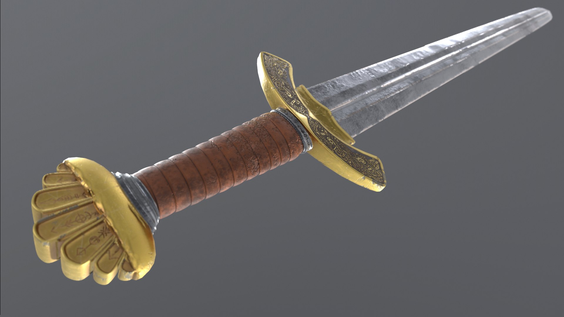 3D Norse Sword - 4K PBR Textures - TurboSquid 2119490