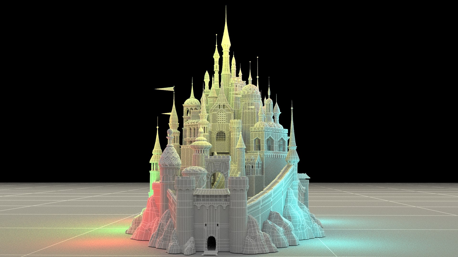 Castle 3D model - TurboSquid 2167999