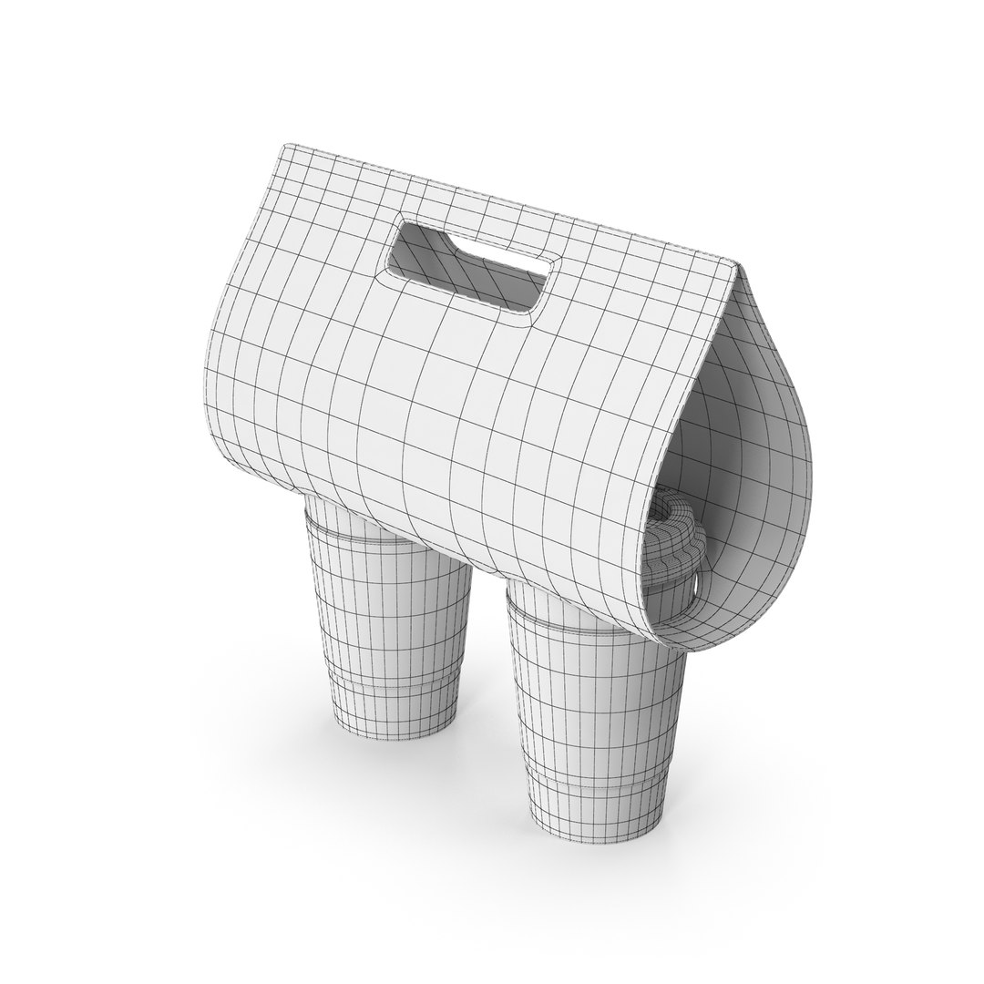 Paper Coffee Cup Carrier 3D Model - TurboSquid 2026171