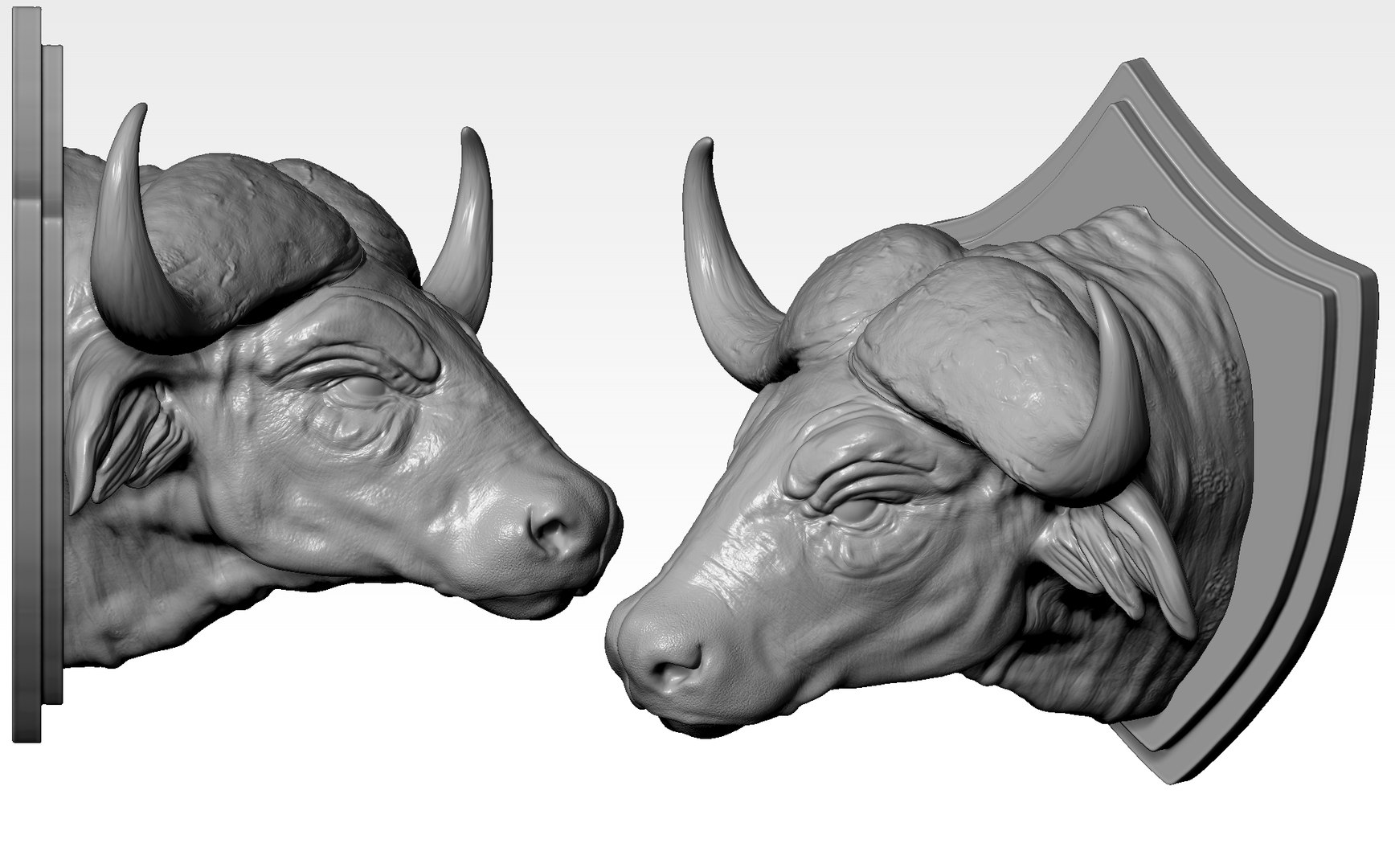 Head Buffalo Model - TurboSquid 1365718