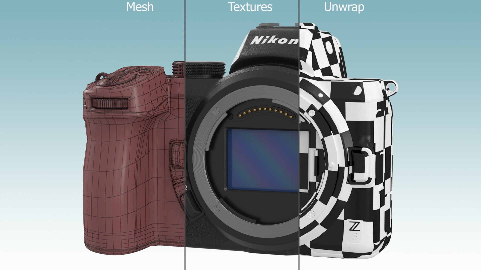 3D Model Mirrorless Digital Camera Nikon Z5 Body - TurboSquid 1966523