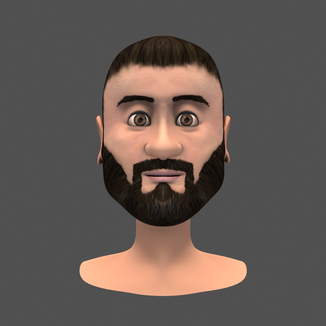 Man Face 3D Model - TurboSquid 1463916