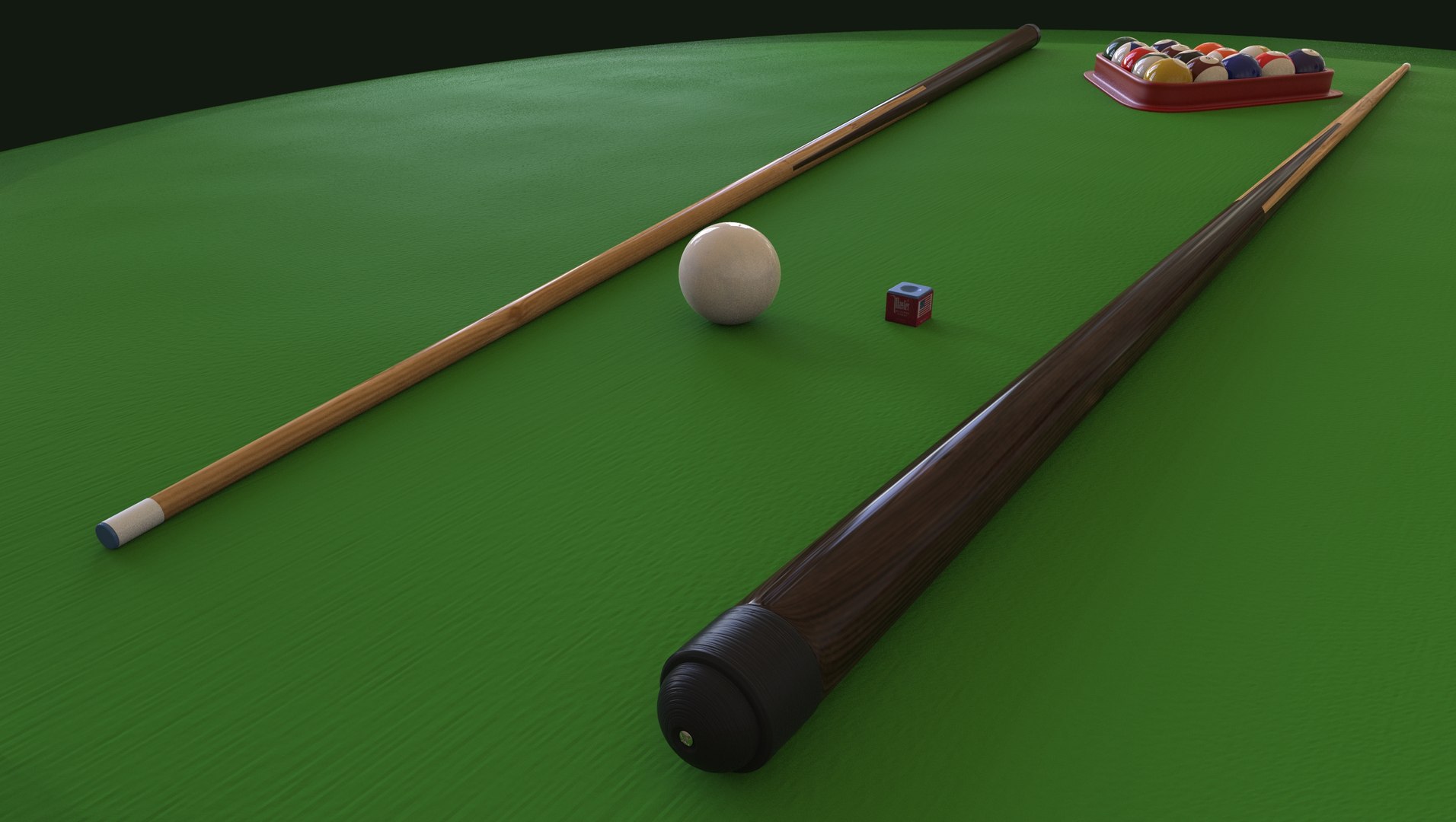3D Pool Cue Model - TurboSquid 1330544