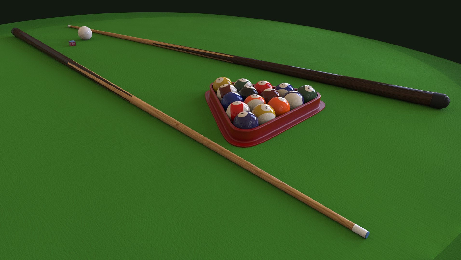3D Pool Cue Model - TurboSquid 1330544