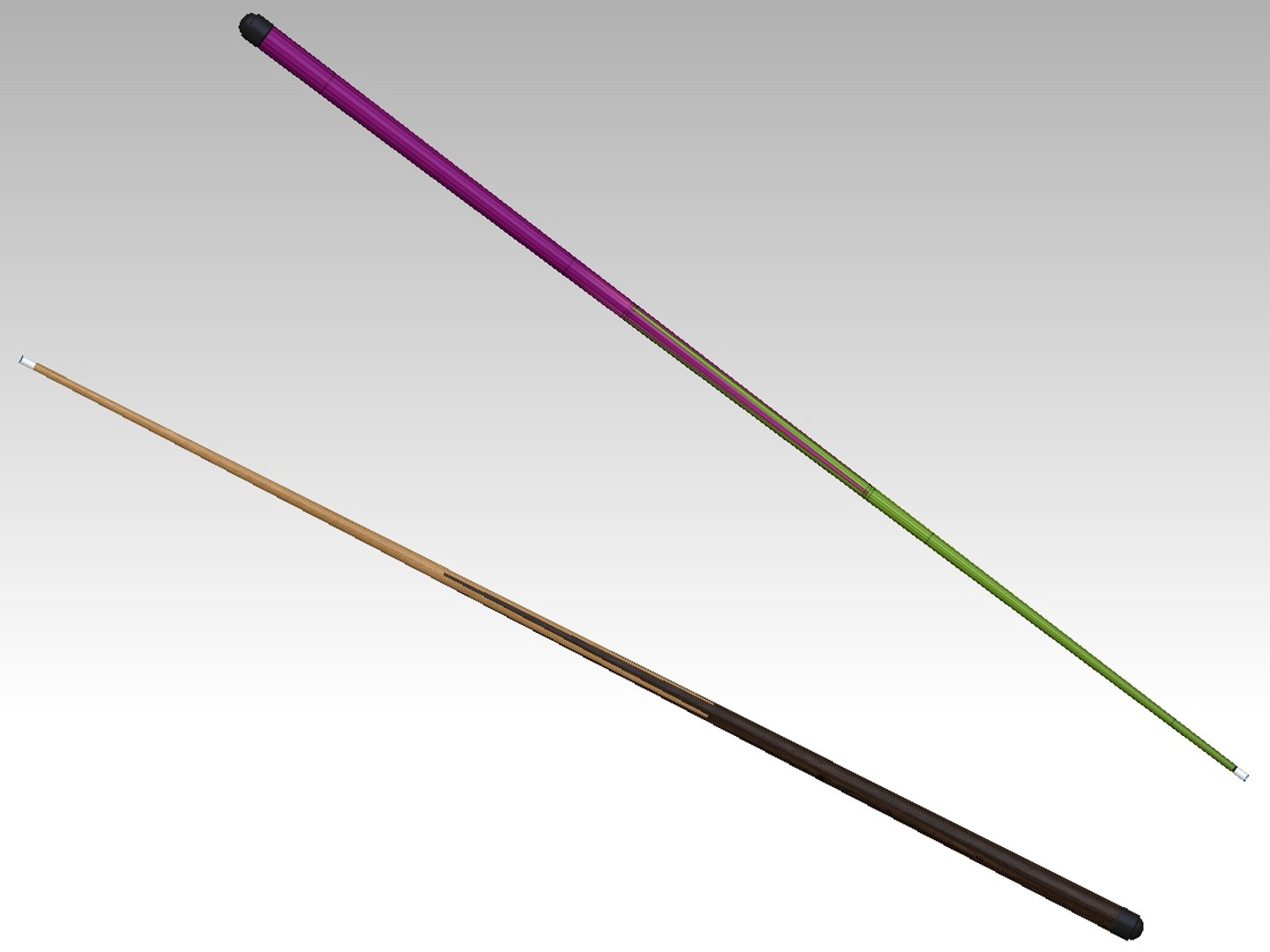 3D Pool Cue Model - TurboSquid 1330544