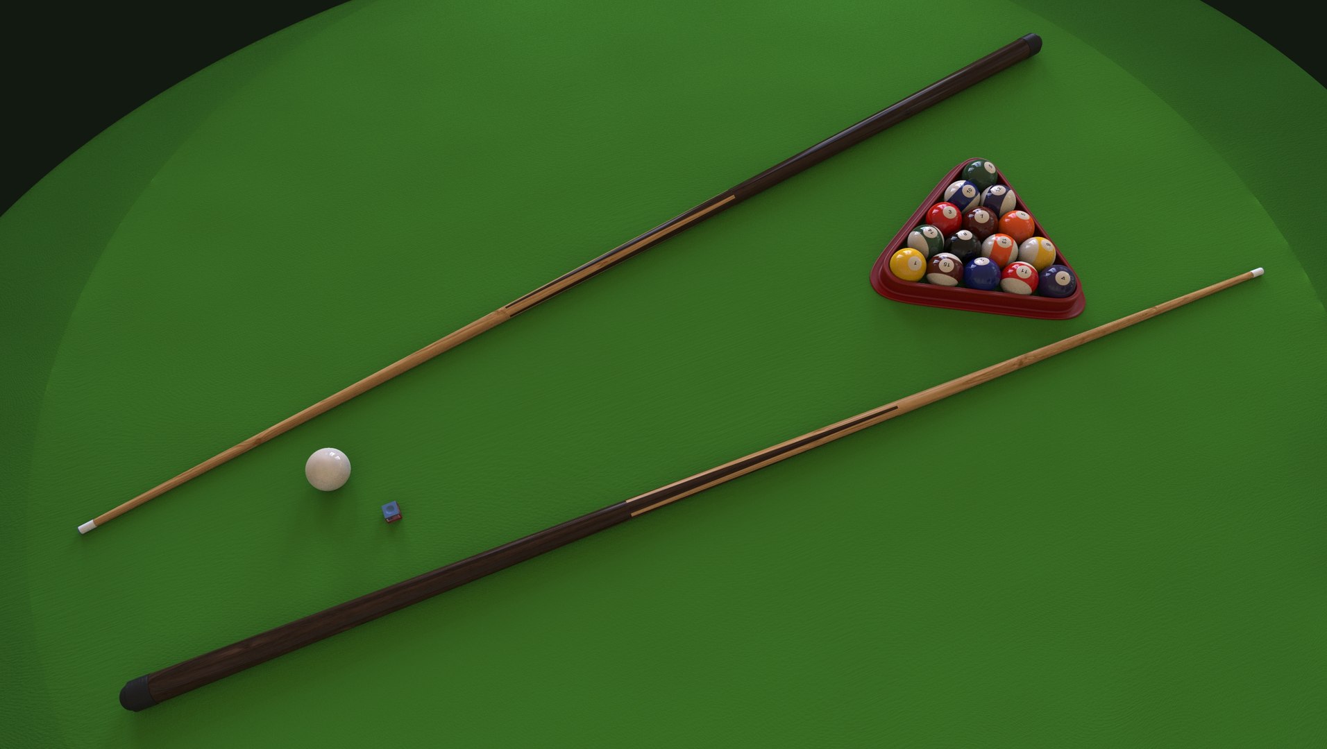 3D Pool Cue Model - TurboSquid 1330544