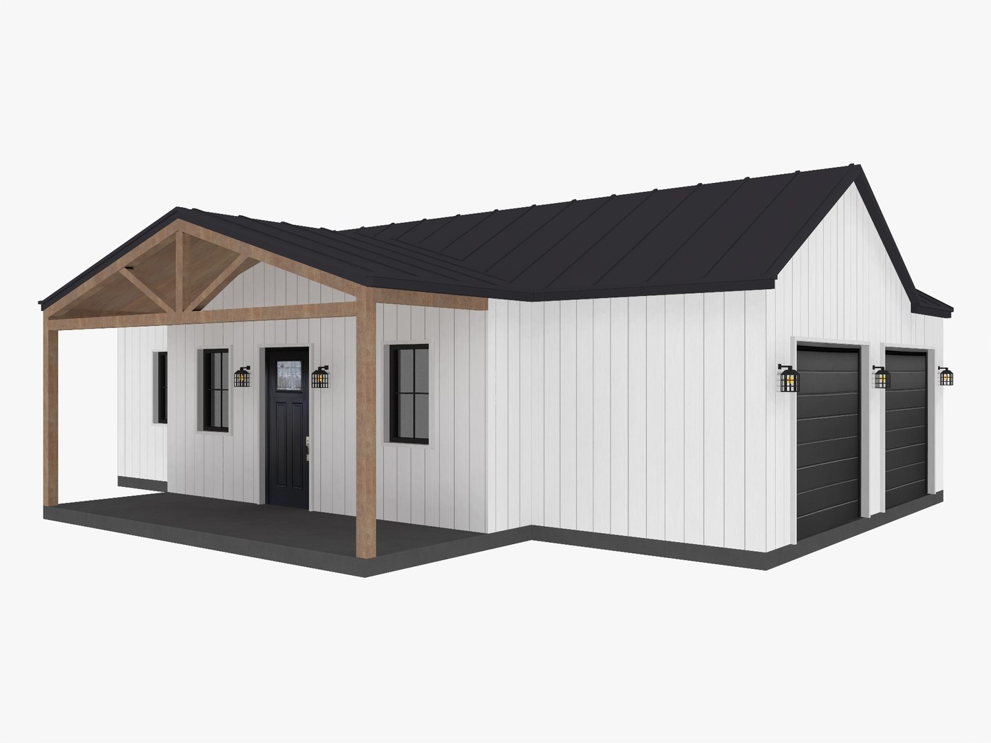 Modern Residential Houses 3D Model - TurboSquid 2193956