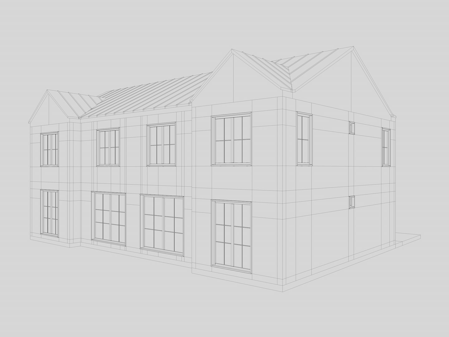 Modern Residential Houses 3D Model - TurboSquid 2193956
