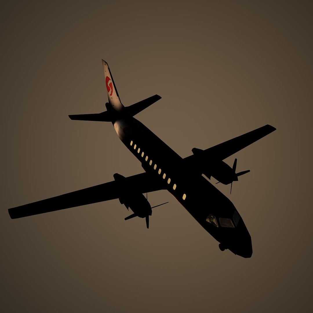 3d Saab 340 Skx Model