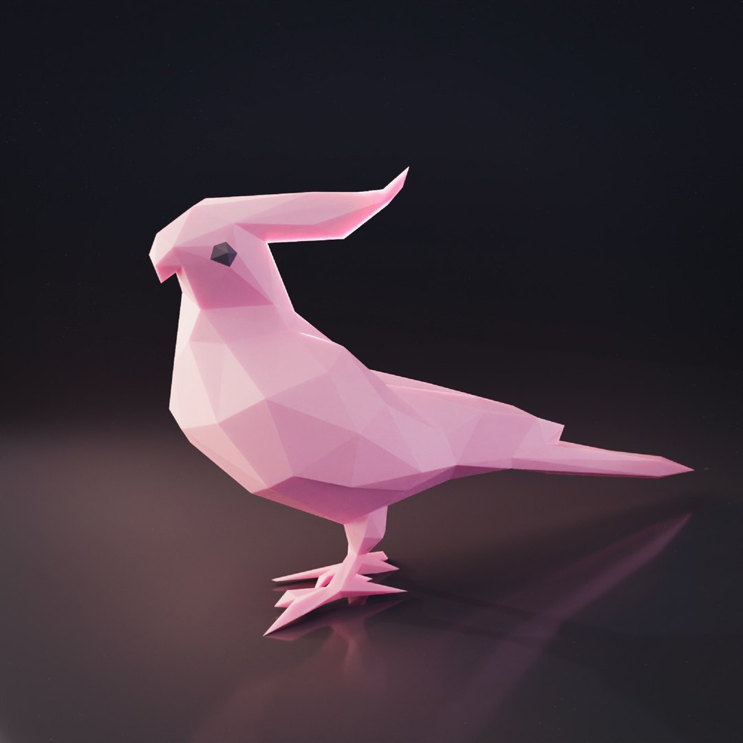 Parrot 1 Low Poly 3D Model - TurboSquid 1880510
