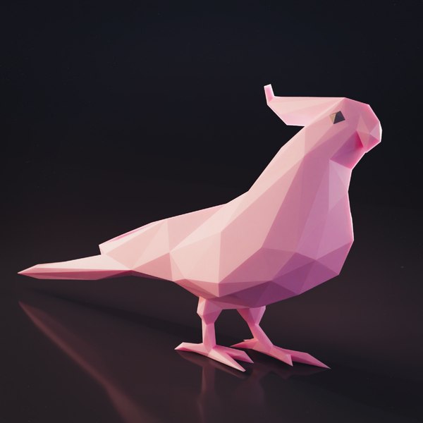 3D Parrot Pair Low Poly - TurboSquid 1880505