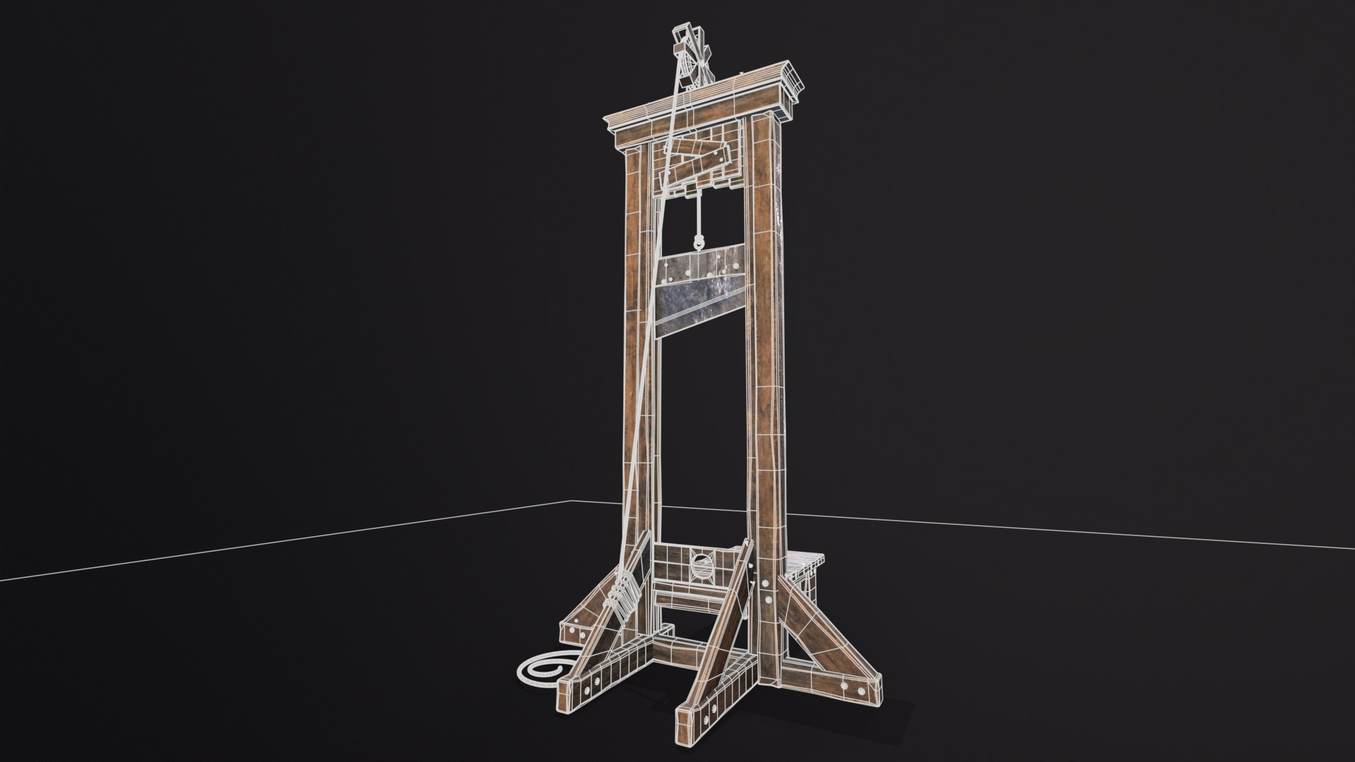 3D Medieval Guillotine Model - TurboSquid 2175686