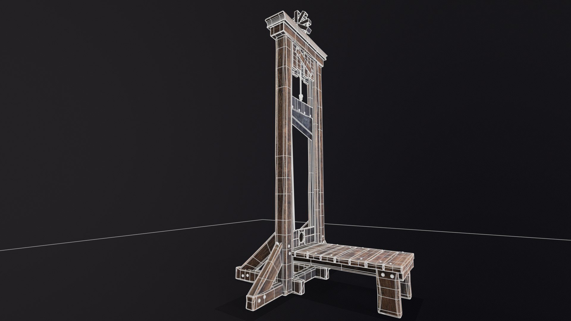 3D Medieval Guillotine Model - TurboSquid 2175686