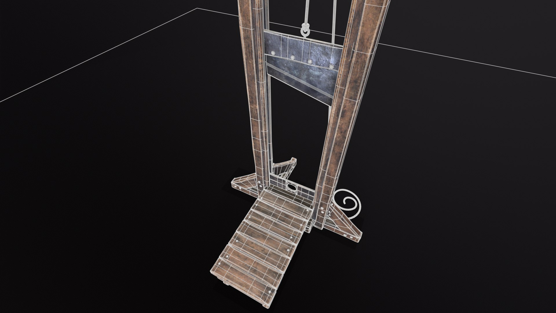 3D Medieval Guillotine model - TurboSquid 2175686