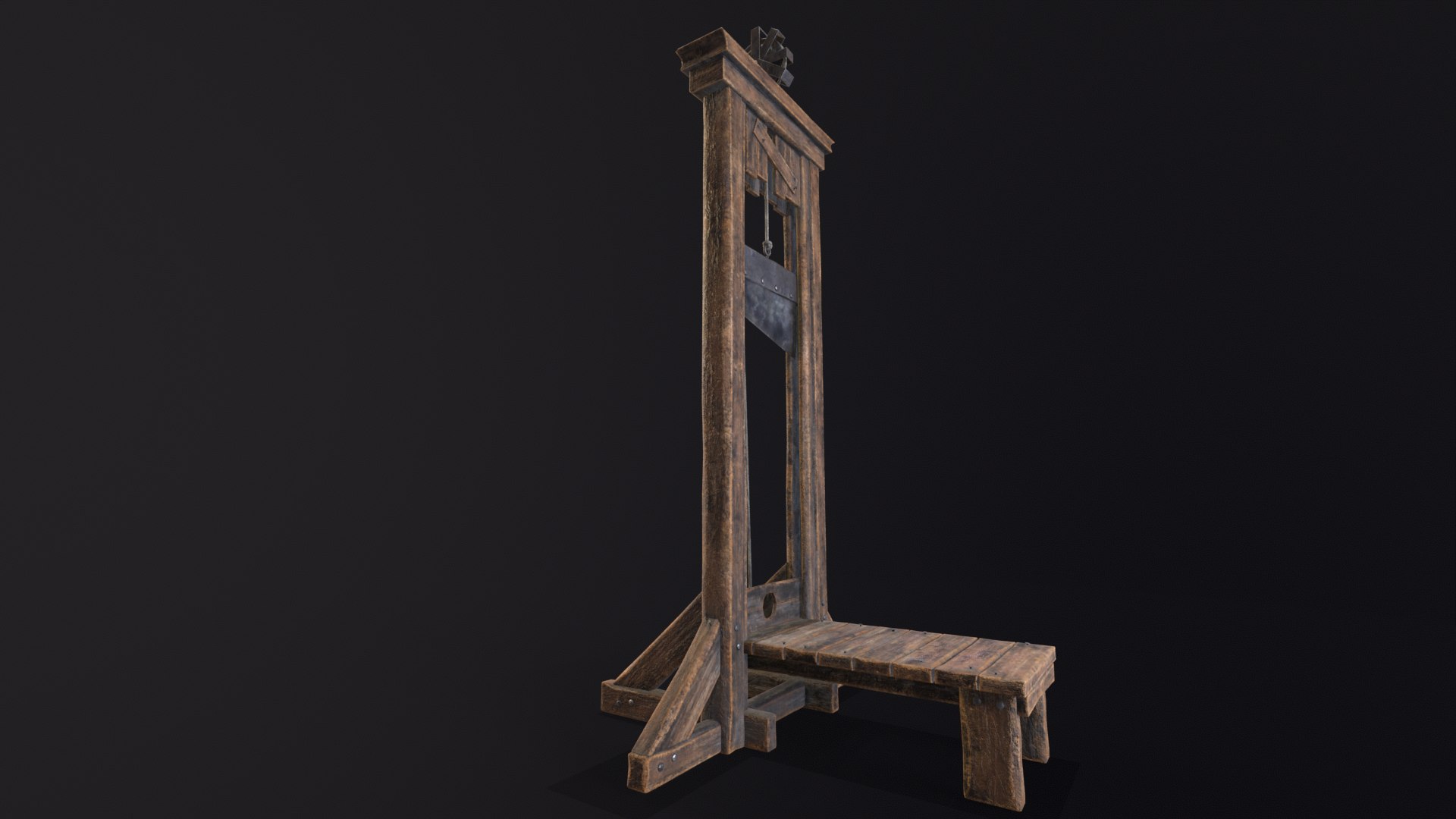 3D Medieval Guillotine Model - TurboSquid 2175686